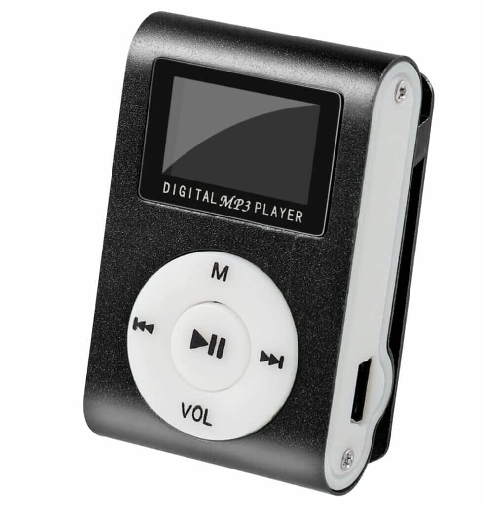 In vielen Farben erhältlich: Tragbarer MP3-Player - 70% Rabatt