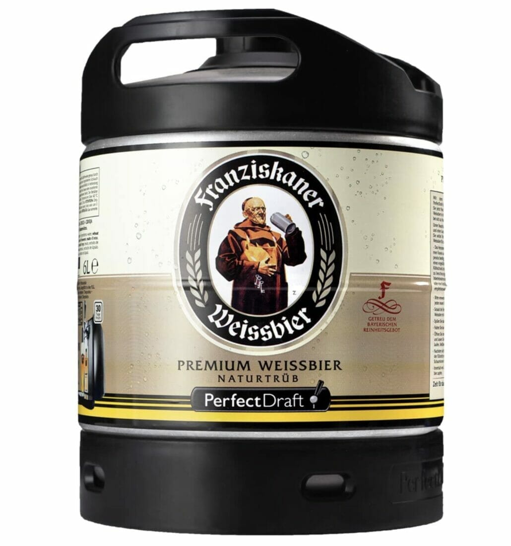 Weissbier Hefeweizen im Perfect Draft 6l-MEHRWEG-Fass - 33% Rabatt + 5% ...